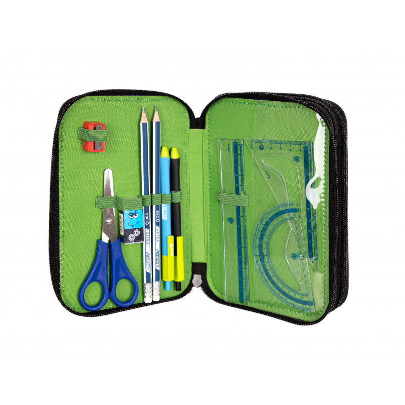 Školský peračník trojposchodový s náplňou Minecraft Pixel One | bHome.sk